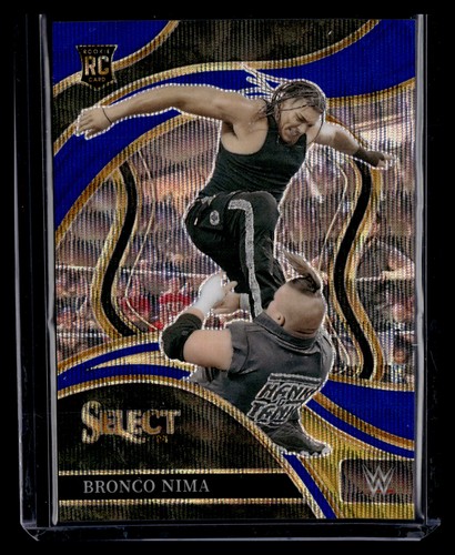 2024 Panini Select WWE - Ringside Blue Wave Prizm #260 Bronco Nima /49 ...