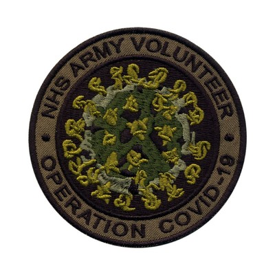 Nhs Armée Bénévoles Opération Covid - Attenué Patch / Badge Brodé | eBay
