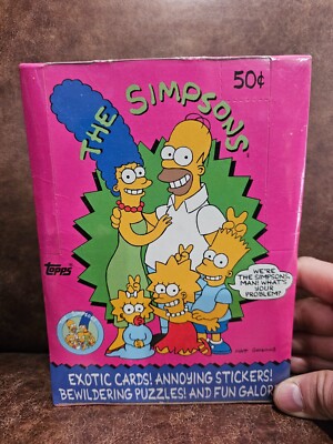 Vintage Topps Wax Box "The Simpsons" (All 36x factory sealed packs ...