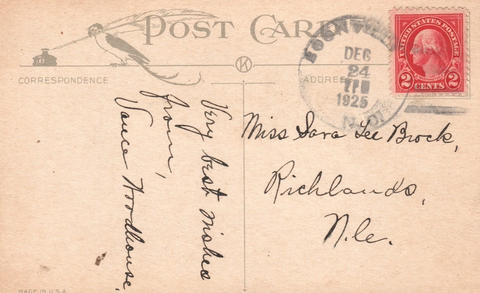 Vintage Postcard 1925 Feel Like Christmas Here Your Share Greetings ...