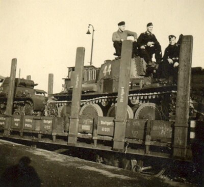 WW2 WWII Photo World War Two / German Tanks on Train Germany Armor | eBay