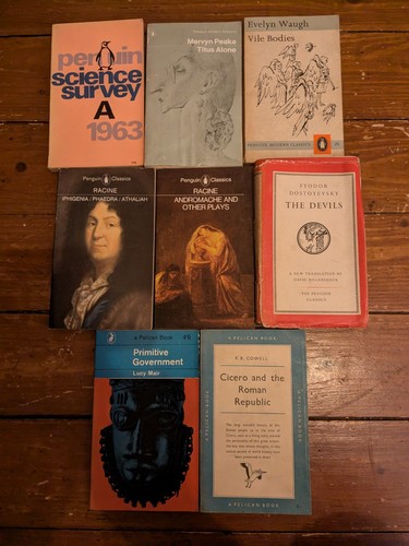 Penguin Pelican Books Job Lot x 8 Primitive Government The Devils Vile ...
