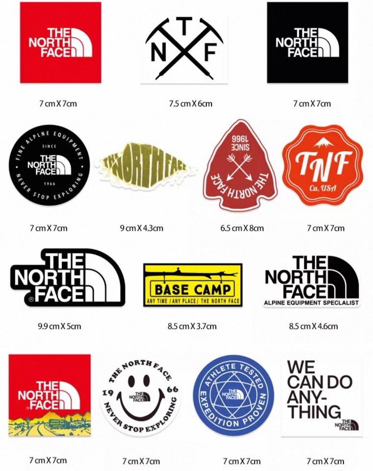 The North Face sticker Packs with Gloss Matted Finish | eBay