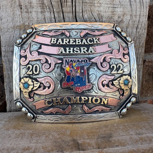 Cowboy Trophy Rodeo Style Belt Buckle with Engraving Champion Bronc ...