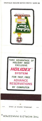 Holiday Inn Holidex System Reservation Vintage Matchbook Cover | eBay