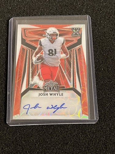 Josh Whyle 2023 Leaf Metal Draft Orange Kaleidoscope Rookie Auto #d /2 ...