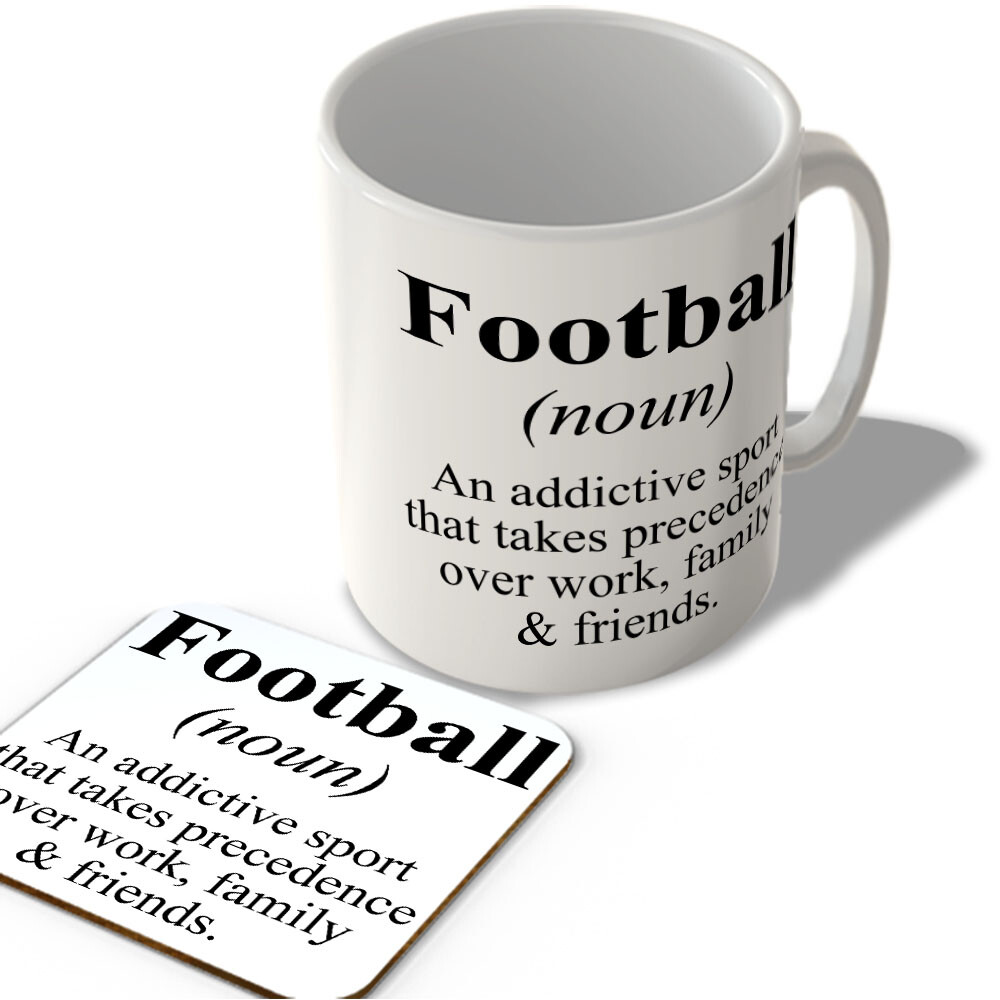 Football Definition - Mug and Coaster Set | eBay UK