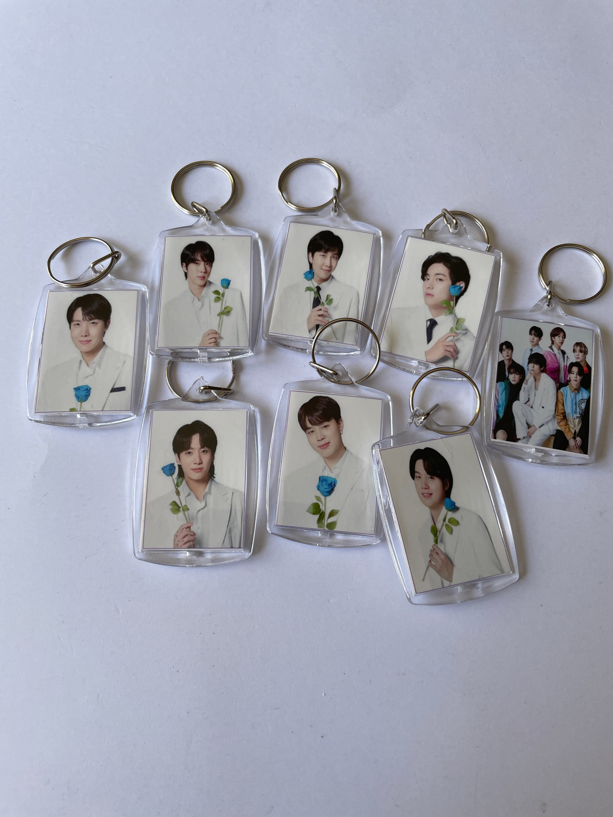 BTS Blue Rose Keyrings - BTS Kpop | eBay