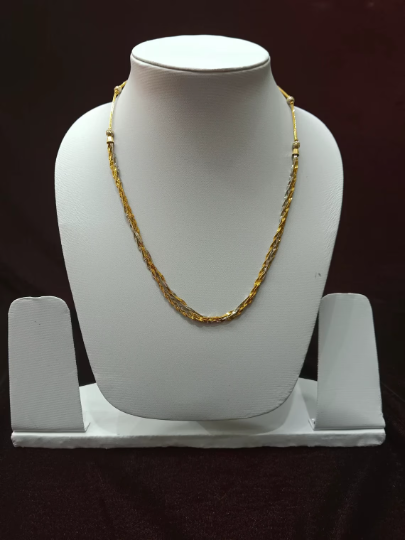22k Gold 916 Chain - Handmade Indian Designer Gold Chain | eBay