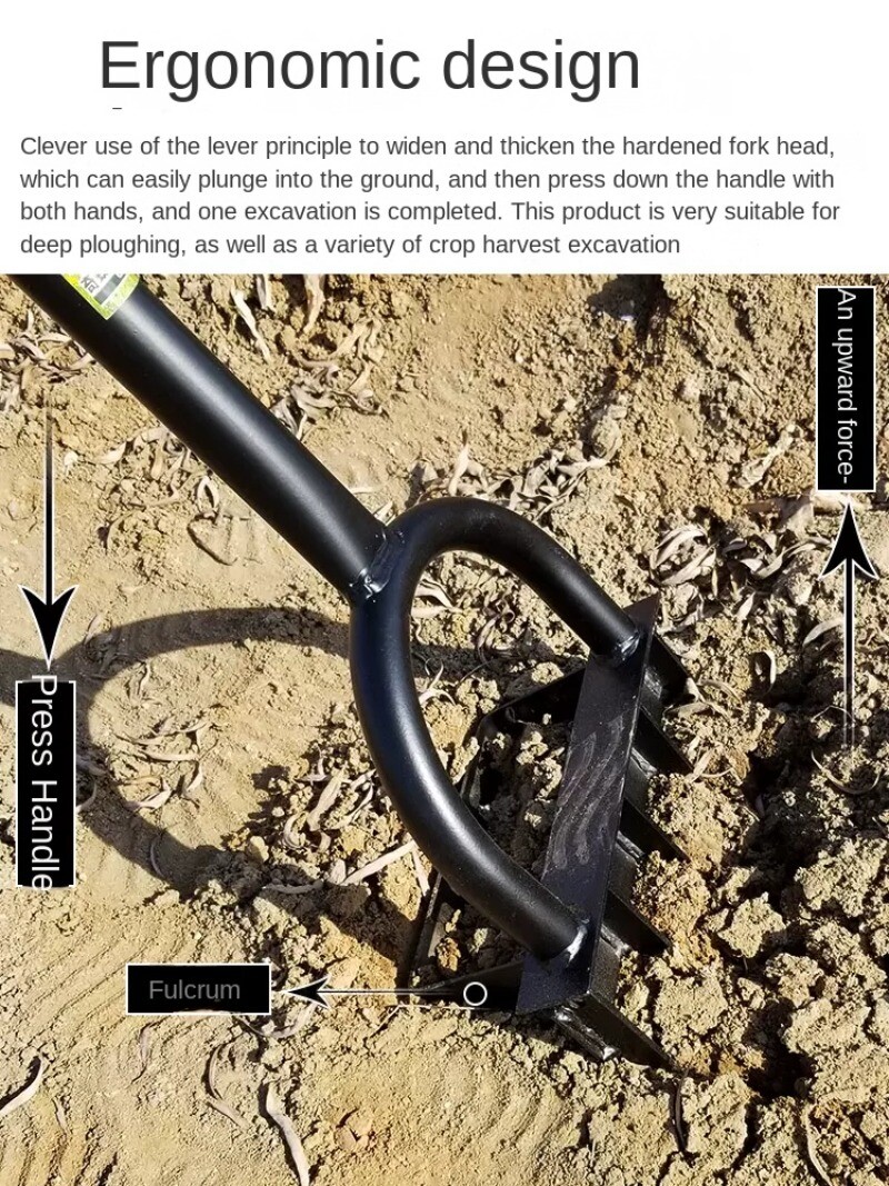 Dirt Turner Manual Dirt Turning Rake Deep Turning Tools Farm Fork Tools ...