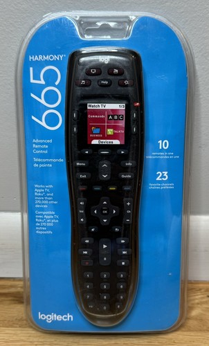 Logitech Harmony 665 Universal Remote Control - Black for sale online ...