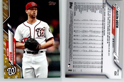 Austin Voth 2020 Topps Gold Star #454 Washington Nationals | eBay