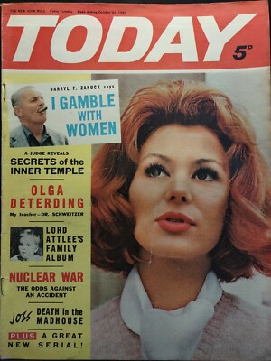TODAY - The New John Bull Weekly UK Magazine October 21 1961 Darryl F ...