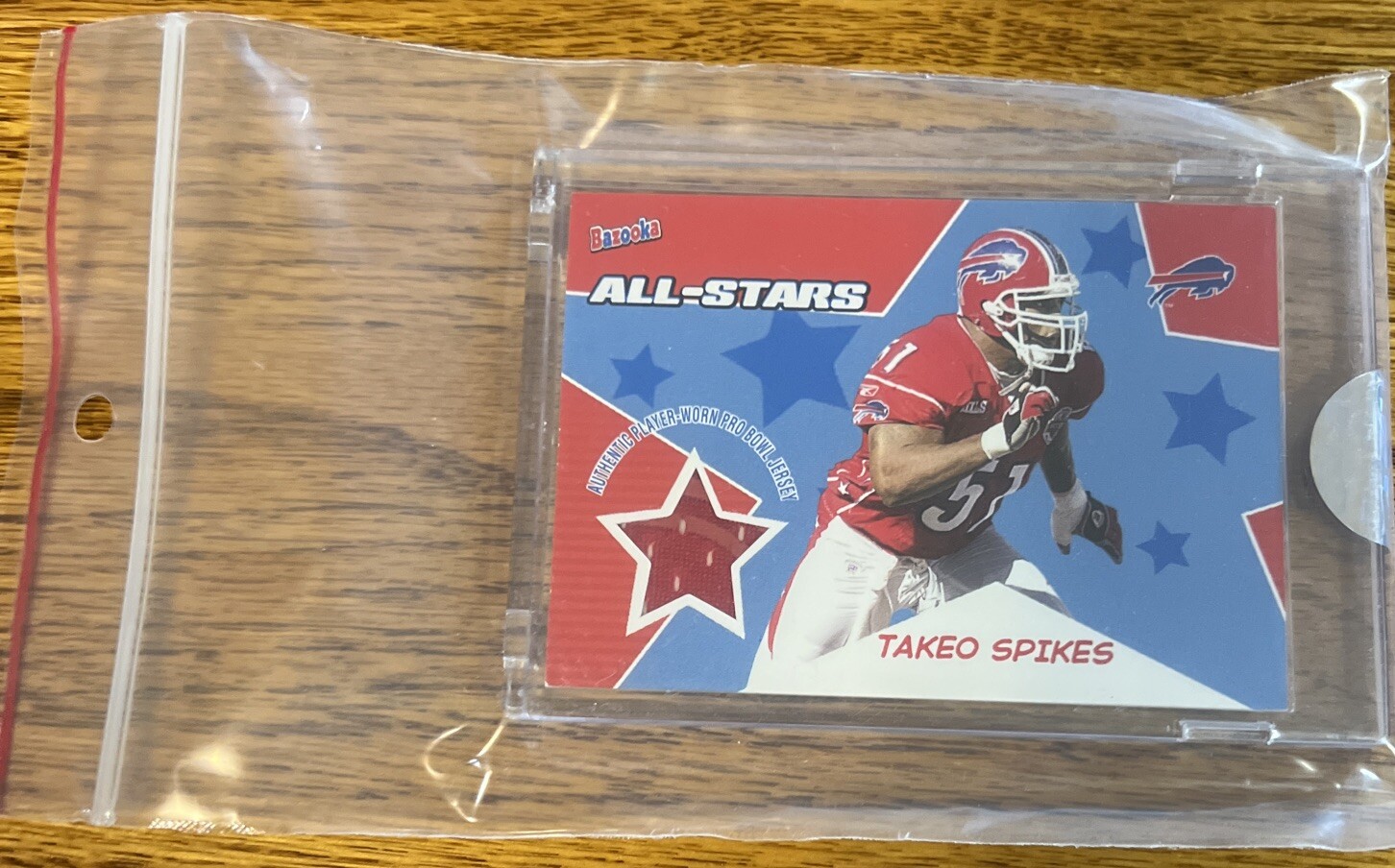 Takeo Spikes 2005 Topps Bazooka All Stars GU Jersey Card SP ...