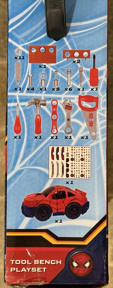 Spider Man Tool Bench Playset 84 Pieces New Sealed | eBay