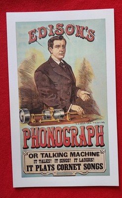 Edison Phonograph Advertising Poster Talking Machines "8.5 X 14" | eBay