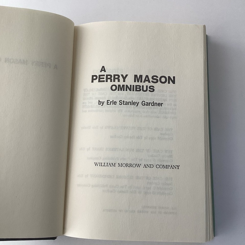 Perry Mason 2 Book Lot By Erle Stanley Gardner - The Case Of The Velvet ...