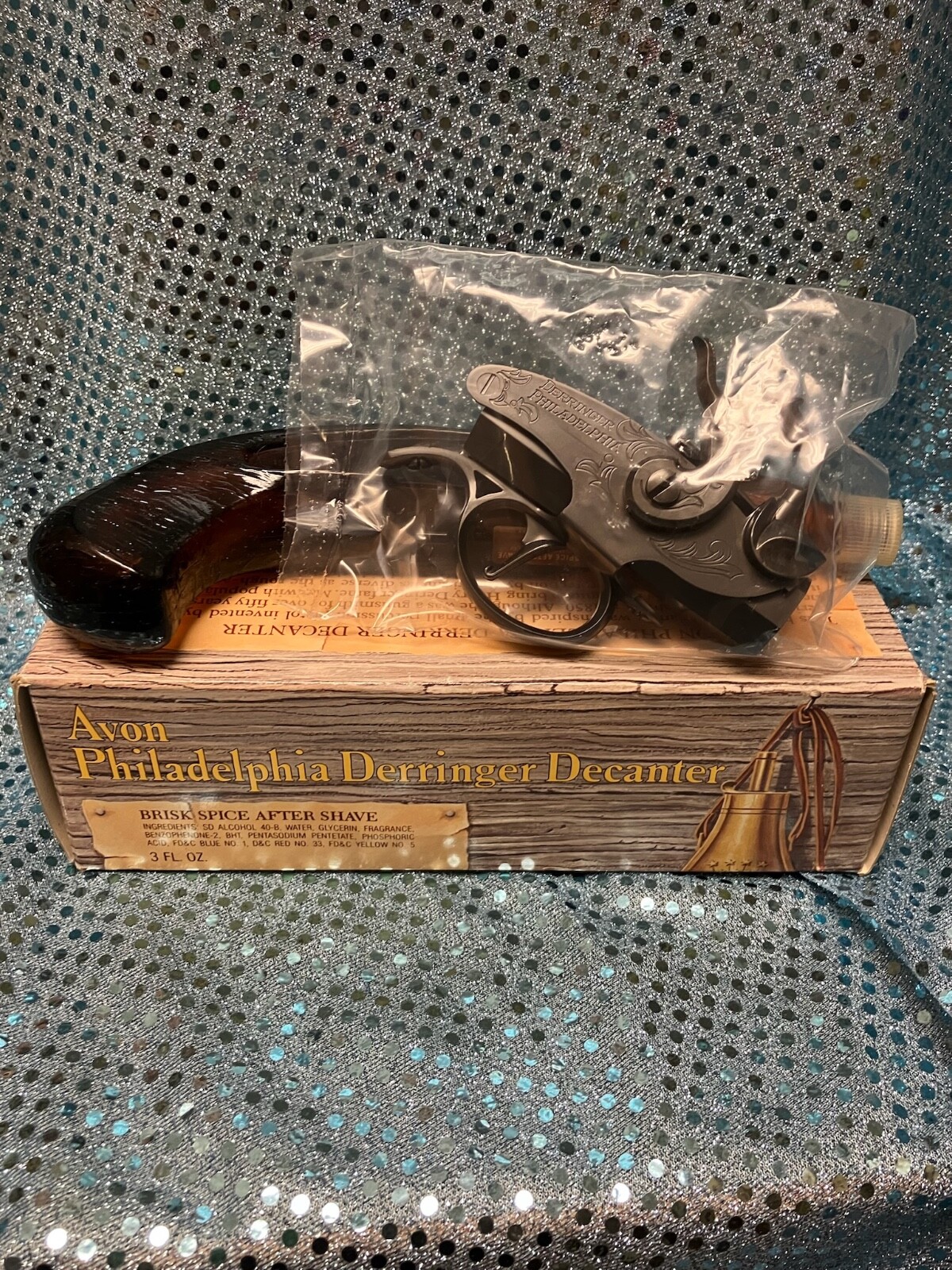Avon Brisk Spice After Shave ~ Derringer Philadelphia Decanter Gun ...
