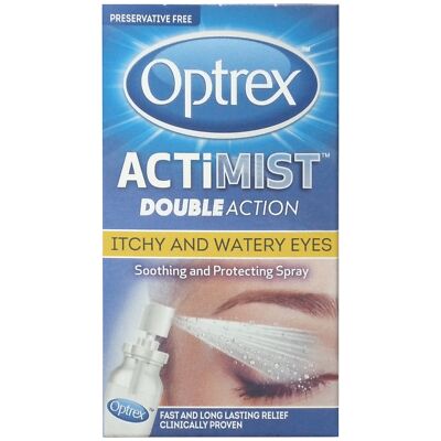 Optrex ActiMist 2-in-1 Eye Spray for Itchy Plus Watery Eyes - 10 ml ...