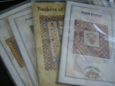 Rabbit Factory Quilt Sewing PATTERN Your Choice-Mixed Flowers, Baskets ...