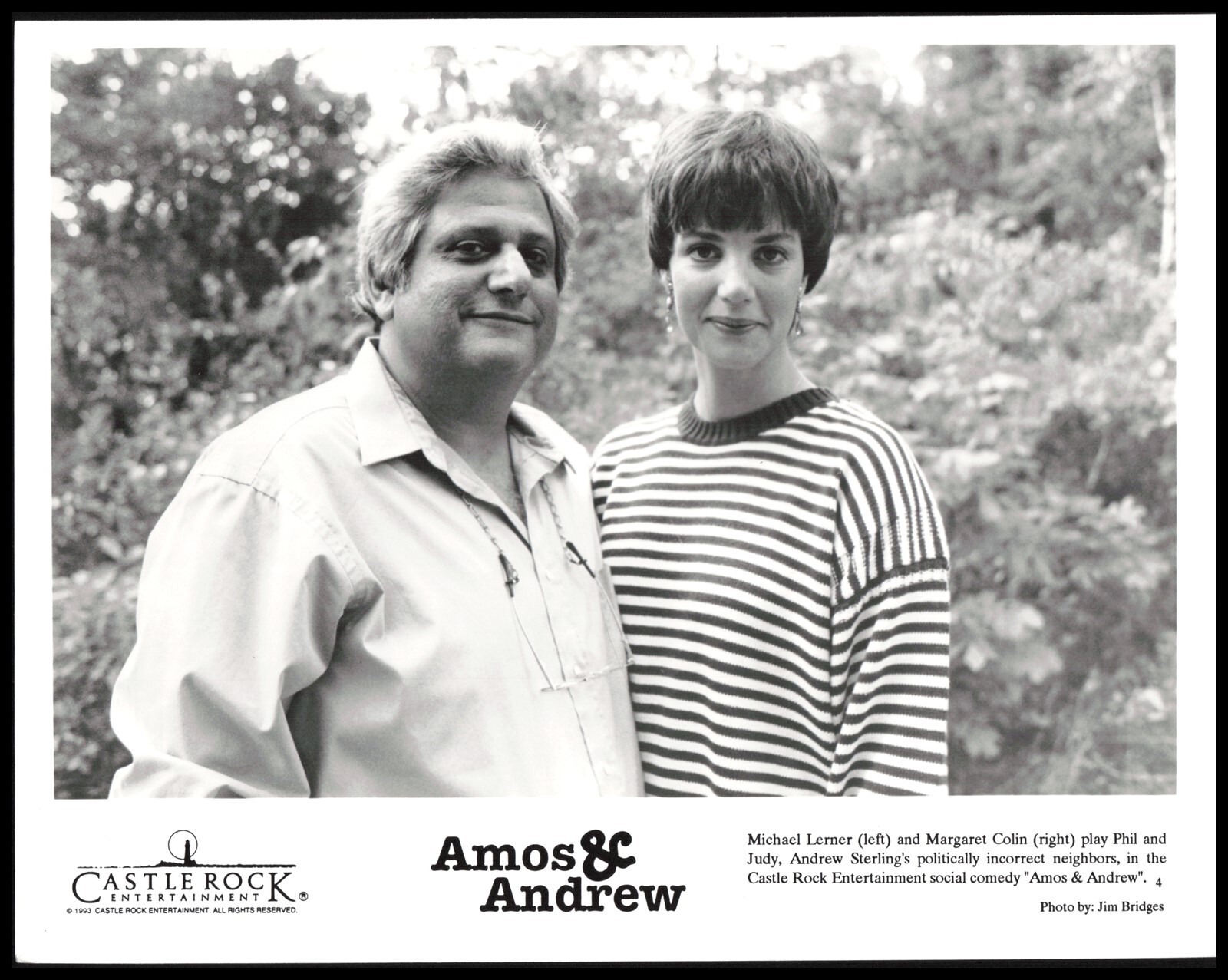 8"x10" B&W Celebrity Publicity Photo Picture Amos & Andrew Margaret ...