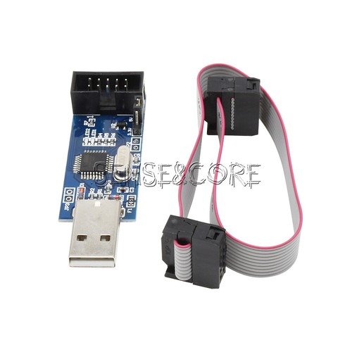 ATMEGA128 USBASP AVR Programmer ATMEGA8 10-Pin Cable Adapter USB USBISP ...