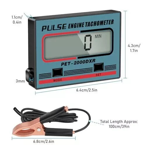Digital Tachometer, 2 Stroke 4 Stroke Small Engine Tachometer, Chainsaw ...