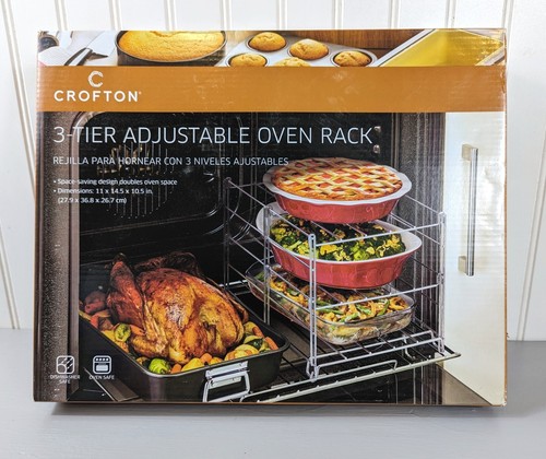 3 Tier Adjustable Collapsible Oven Rack by Crofton holiday baking ...