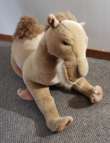 HUGE Standing Camel Plush 36” Realistic Stuffed Animal FIESTA Vintage ...