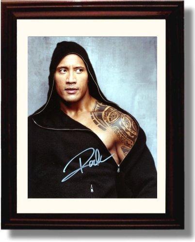 8x10 Framed Dwayne the Rock Johnson Autograph Promo Print | eBay
