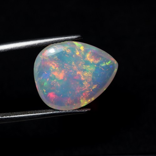 11.8 Ct 19.5x16.2x7.3 MM Real AAA+ Green Red Yellow Fire Ethiopian Opal ...