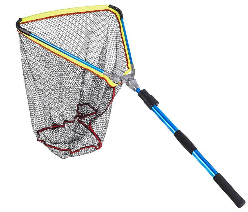 200cm Telescopic Fishing Landing Net Aluminum Fish Net Extending Pole ...