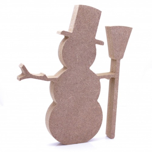 Large MDF Snowman Freestanding Wooden Snowmen Standing Christmas ...