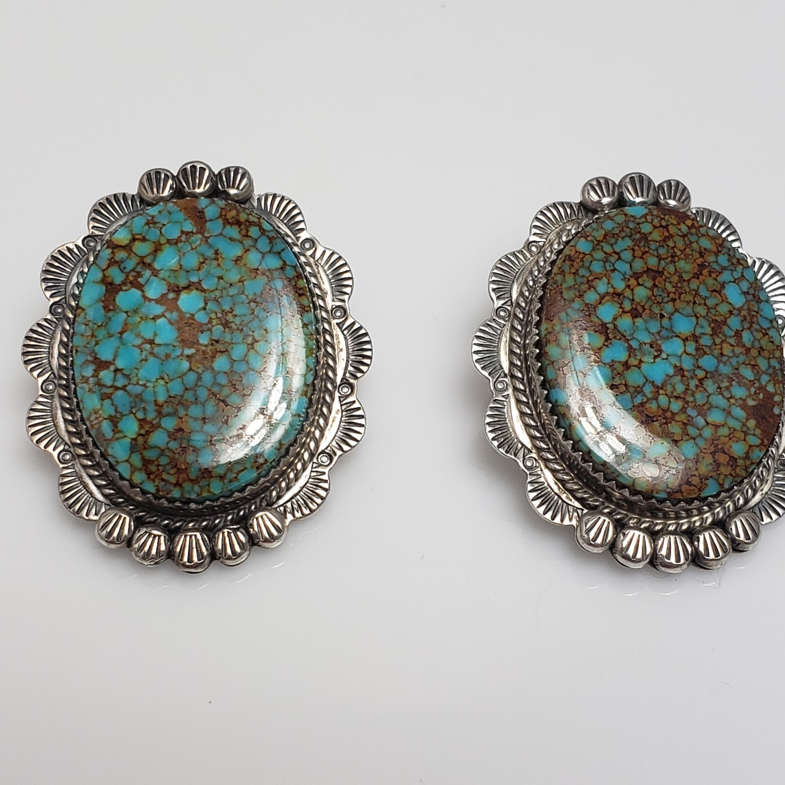 Navajo Signed Daryl Morgan Sterling Silver Spider Web… - Gem