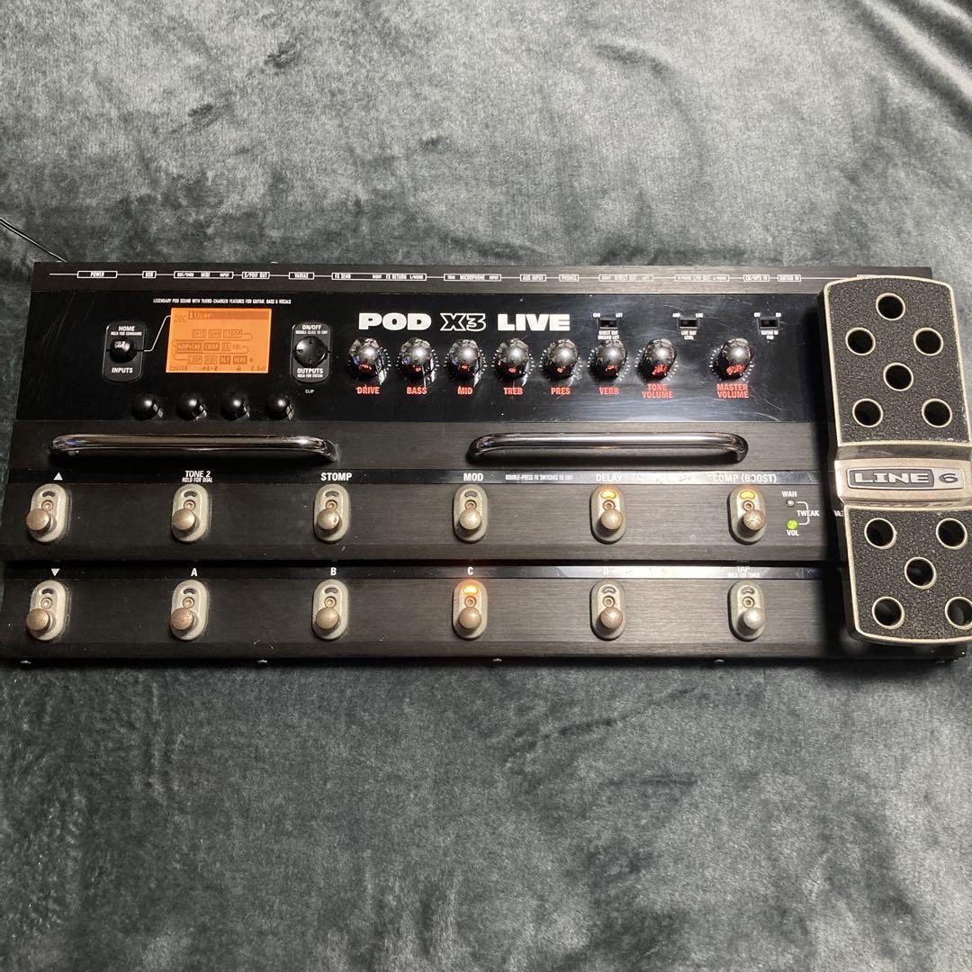 Line 6 Pod X3 Live Multi-Effects Guitar Pedal Amp Modeler Tested Used ...