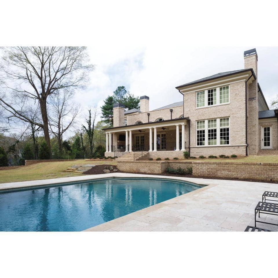 MSI Pool Coping 2" x 12" x 24" Travertine Tuscany Beige (15-Pcs/30-Sq ...