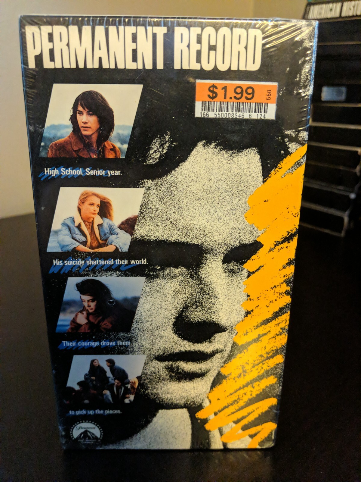 PERMANENT RECORD (VHS) *NEW SEALED* Keanu Reeves 1988 *BUY 2 GET 1 FREE ...