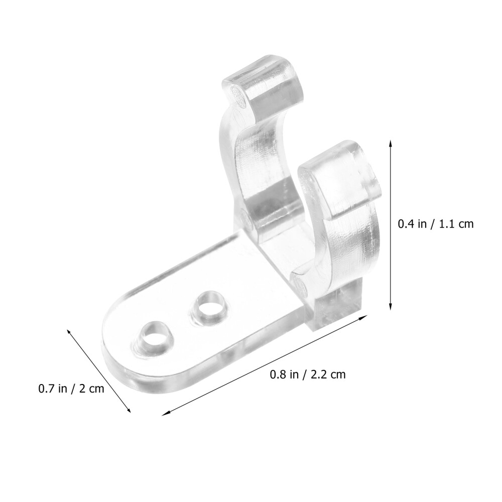 100 Pcs LED Light Clips Clamps Fix Strip Round Second Line | eBay