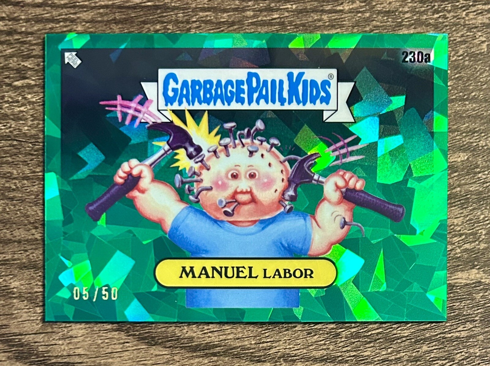 2023 Topps Garbage Pail Kids Sapphire Green Refractor /50 Manuel Labor 230a | eBay