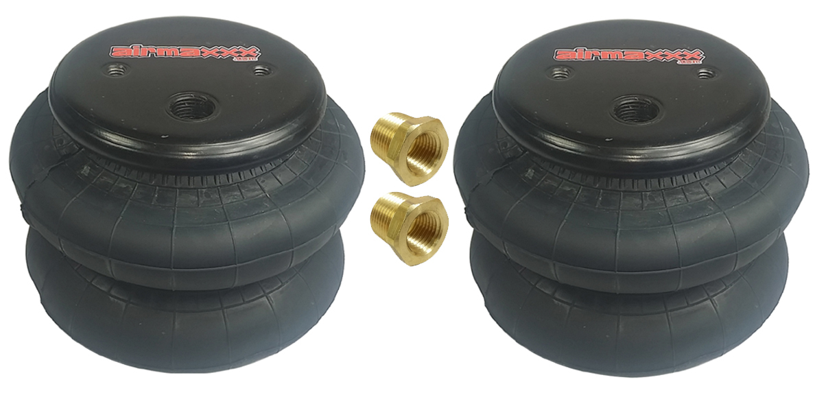 2 standard 2600 bags 3/8"npt port air springs air ride suspension | eBay