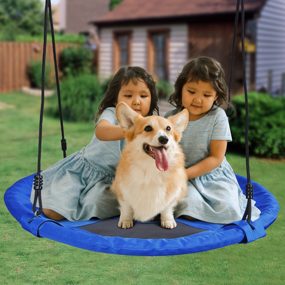 700Lbs Spinner Swing Kids Round Mat Swing Great for Tree, Swing Set ...
