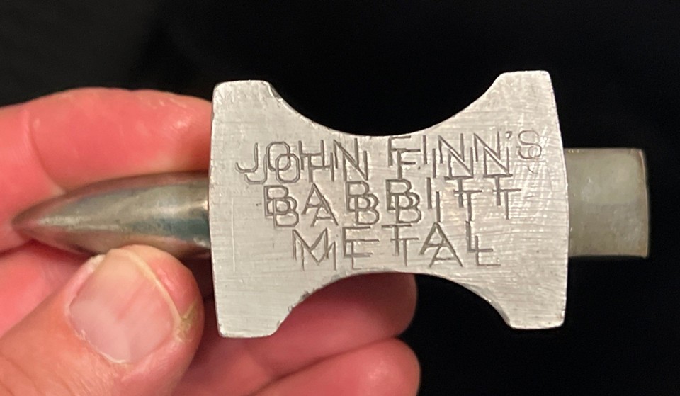RARE Mini advertising Anvil John Finn's Babbitt Metal Blacksmith ...