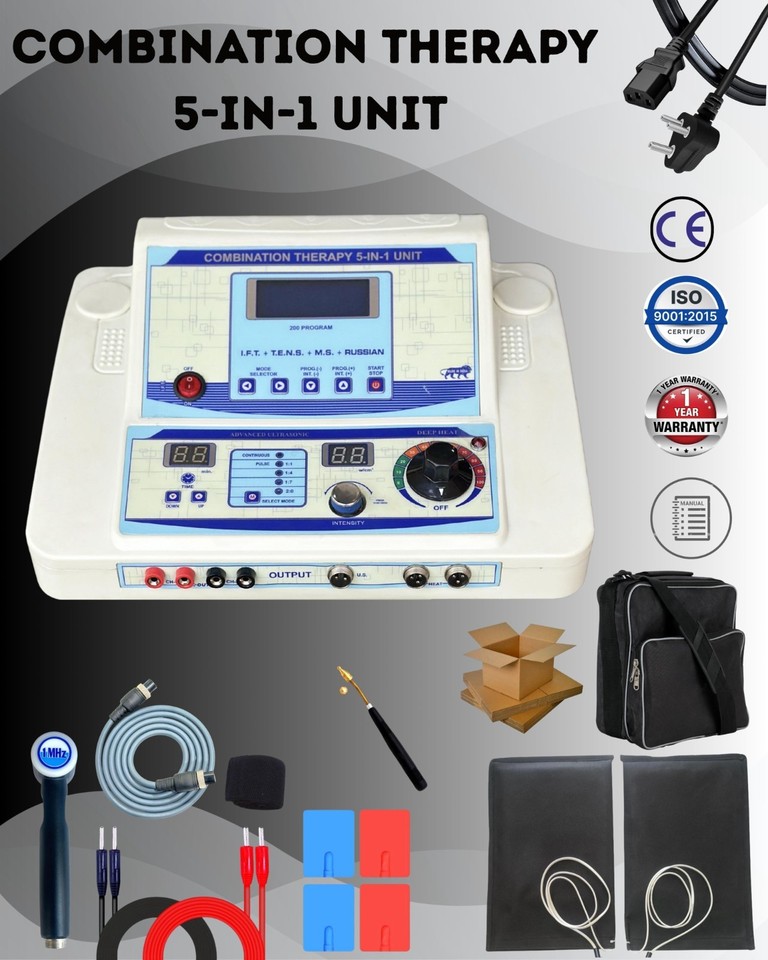Combination Therapy 5-in-1 Unit Physiotherapy Machine | eBay