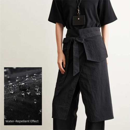 Waterproof Kitchen Apron Polyester Split Waist Apron for Home Kitchen ...