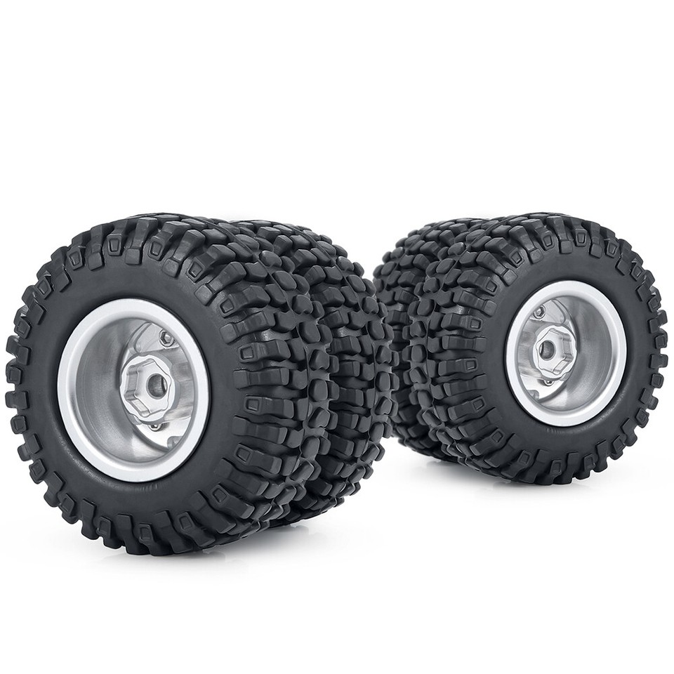 1.0" Front/Rear Dually Wheel Rim/ Tire Imitation Tractor for 1/24 RC ...