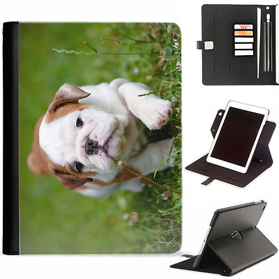 Dog Puppy Ipad Case 360 Swivel PU Leather Ipad Cover For Apple Ipad Air ...
