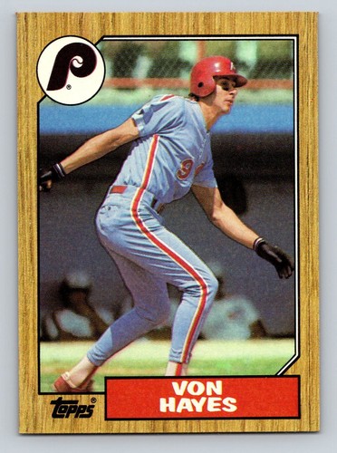 1987 Topps Baseball #666 Von Hayes Philadelphia Phillies | eBay