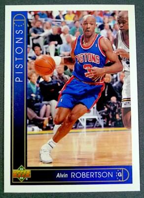 NBA Detroit Pistons Alvin Robertson '93-'94 Upper Deck Basketball ...