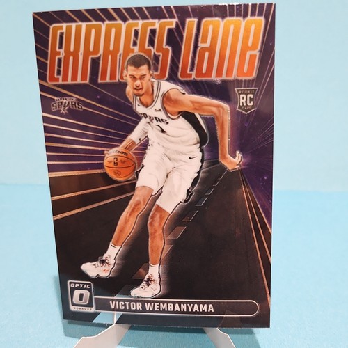 VICTOR WEMBANYAMA 2023-24 Donruss Optic #8 Express Lane Rookie RC Spurs ...