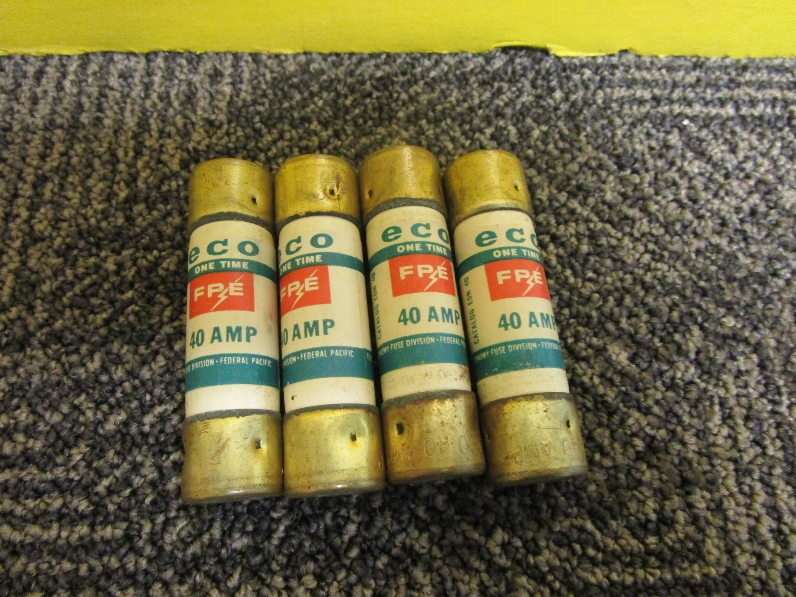NEW LOT OF 4 FPE ECO ONE TIME FUSE EON 40 40A AMP 250V VOLT | eBay